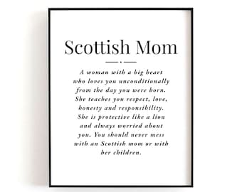 Scottish Mother Mom - Etsy