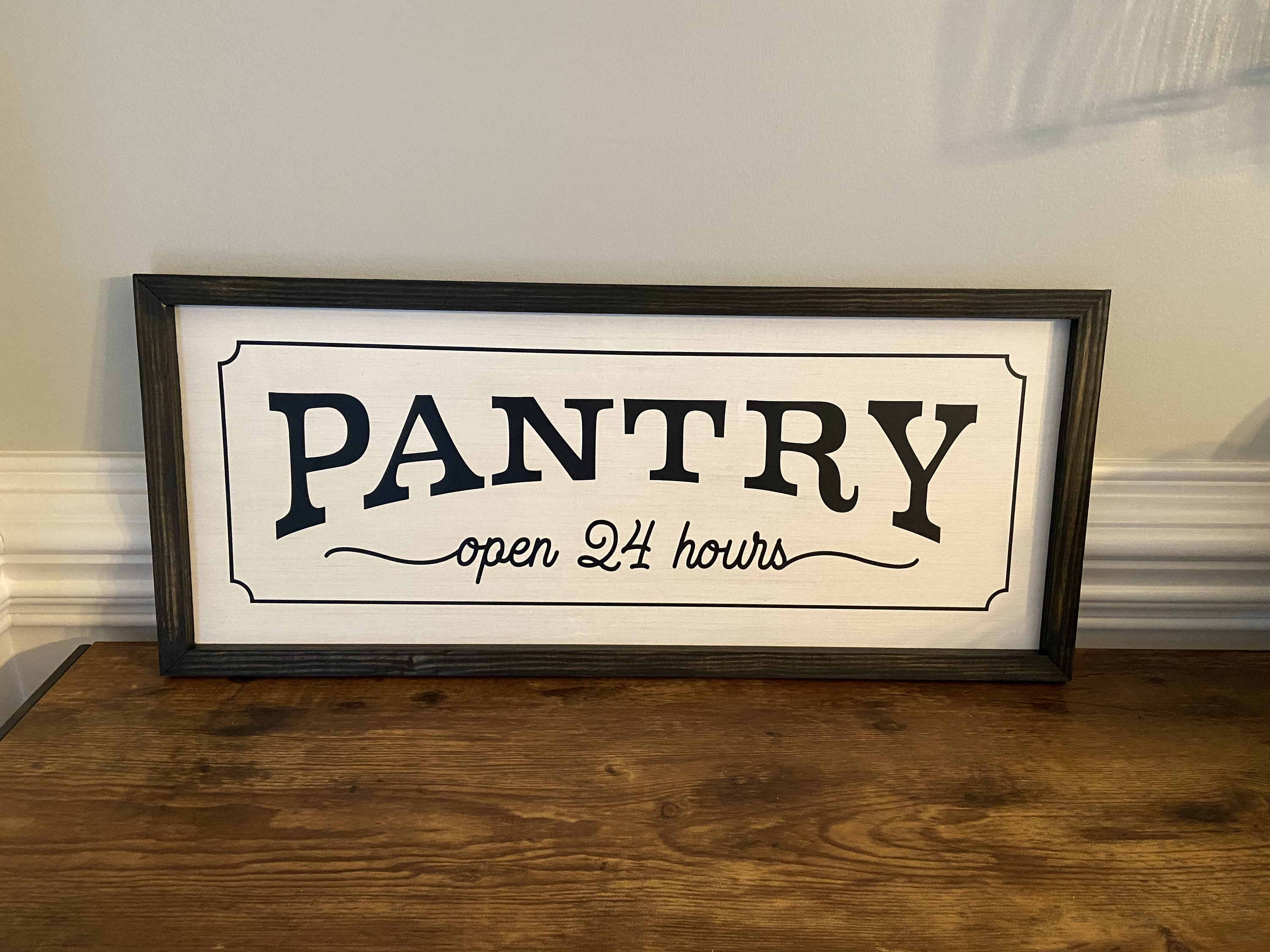 Pantry Open 24 Hours Farmhouse Sign Home Decor Pantry Sign | Etsy