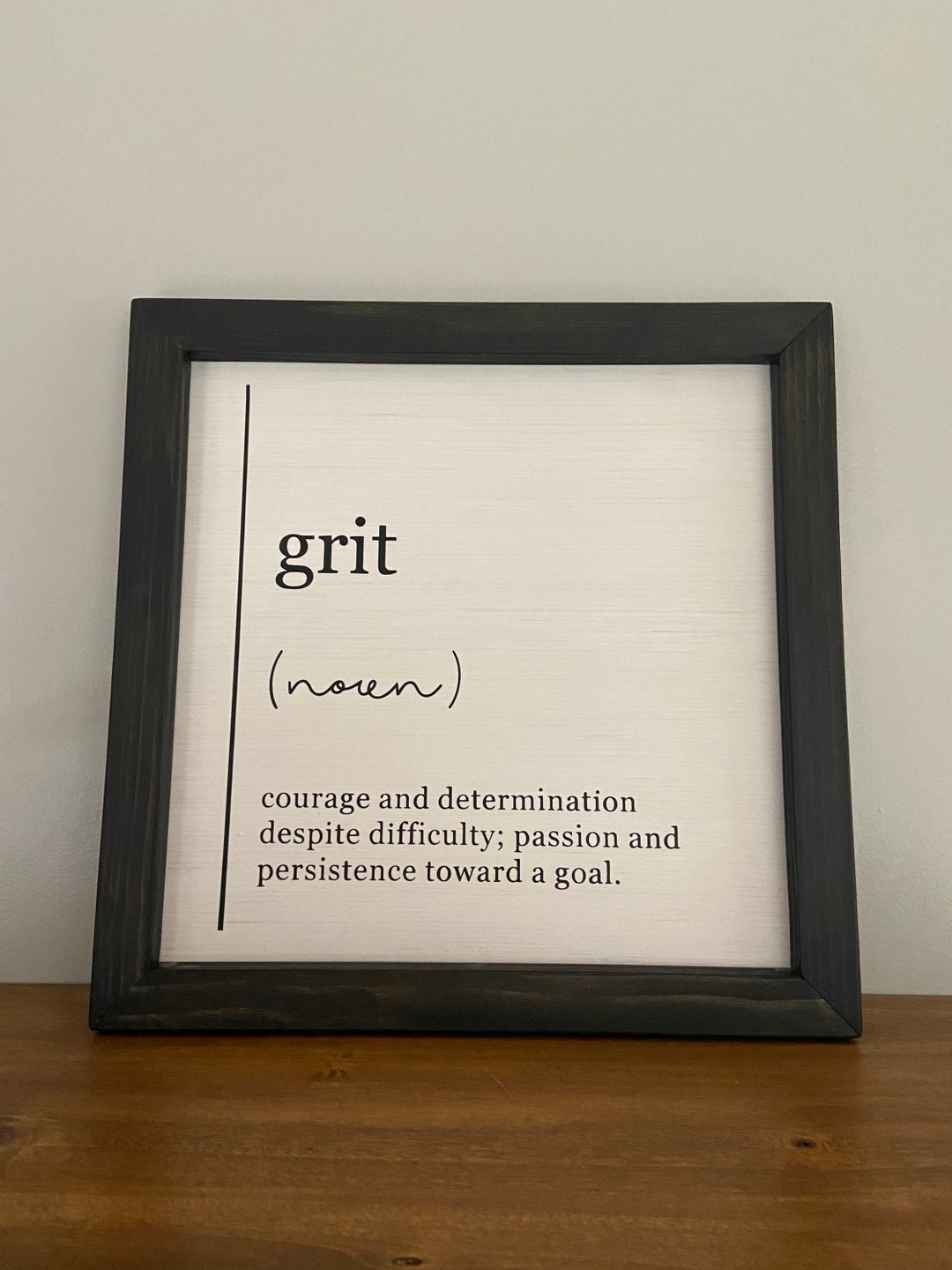 Definition of Grit Farmhouse Sign, Home Decor, Grit Sign, Grit, Grit ...