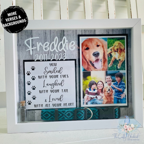 Pet Memorial Shadow Box - Etsy
