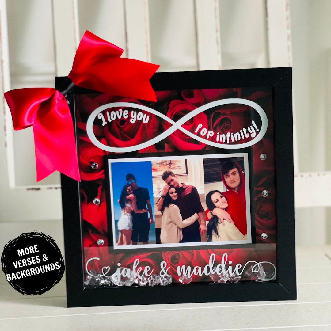 Anniversary Shadow Box, Love Photo Frame, Girlfriend Gift, Unique Gift ...