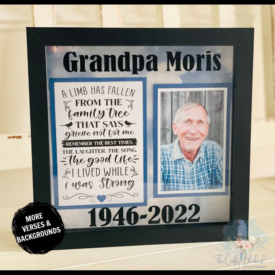 Memorial Shadow Box, Picture Shadowbox, Custom Memorial Gift, Memorial ...