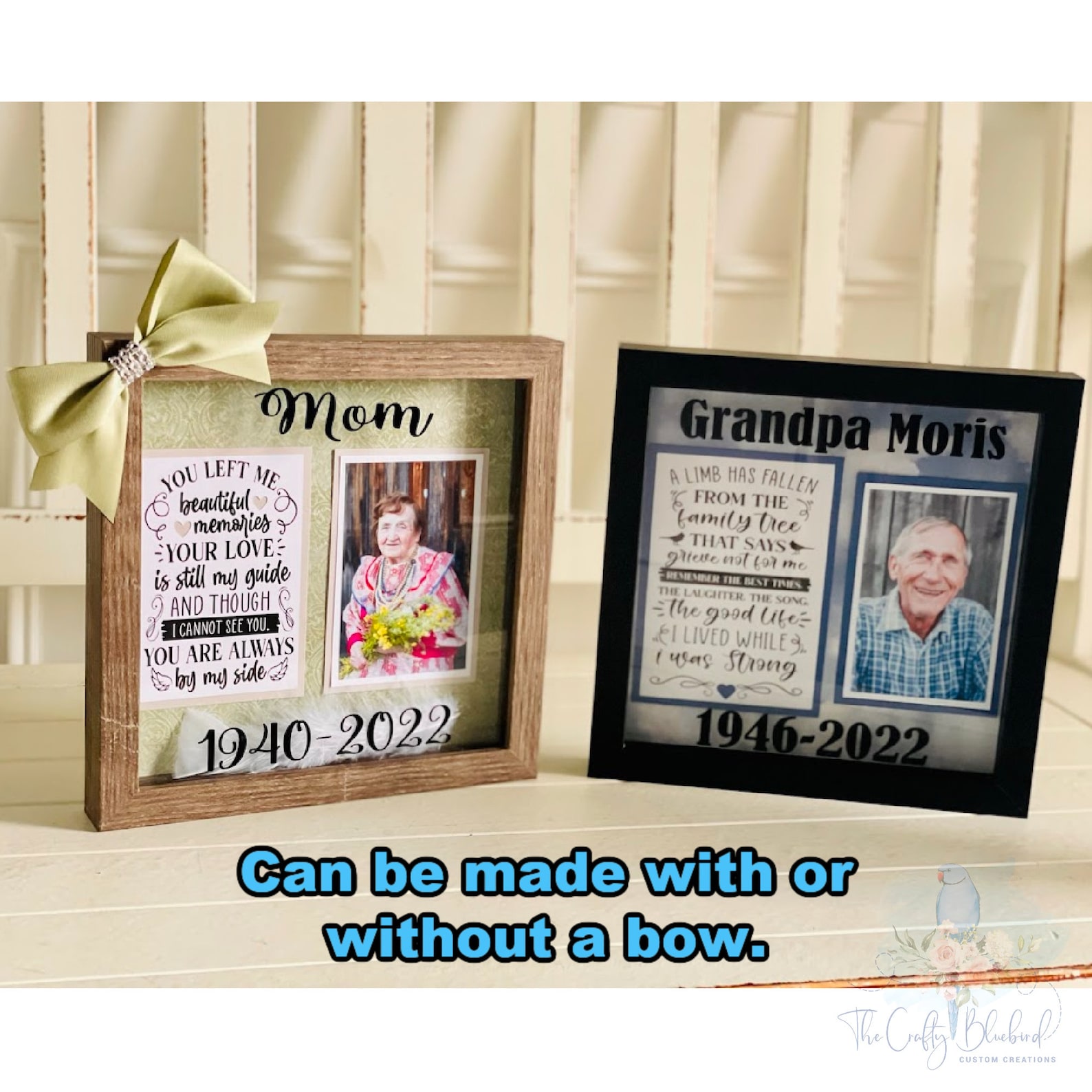 Memorial Shadow Box, Picture Shadowbox, Custom Memorial Gift, Memorial ...