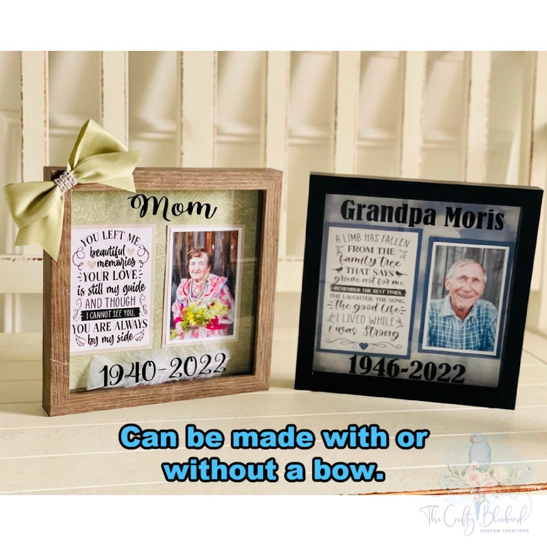 Memorial Shadow Box, Picture Shadowbox, Custom Memorial Gift, Memorial ...