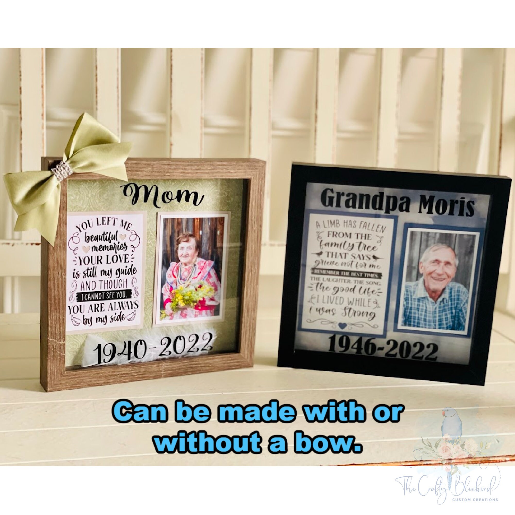 Memorial Shadow Box, Picture Shadowbox, Custom Memorial Gift, Memorial ...