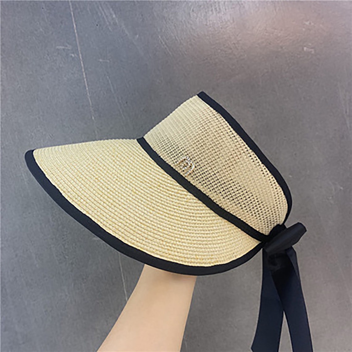 Summer hat Open top hat Big brim hat Sunshade hat | Etsy