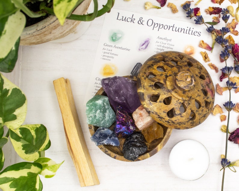 Luck & Opportunities Crystal Set Good Fortune Stones - Etsy UK