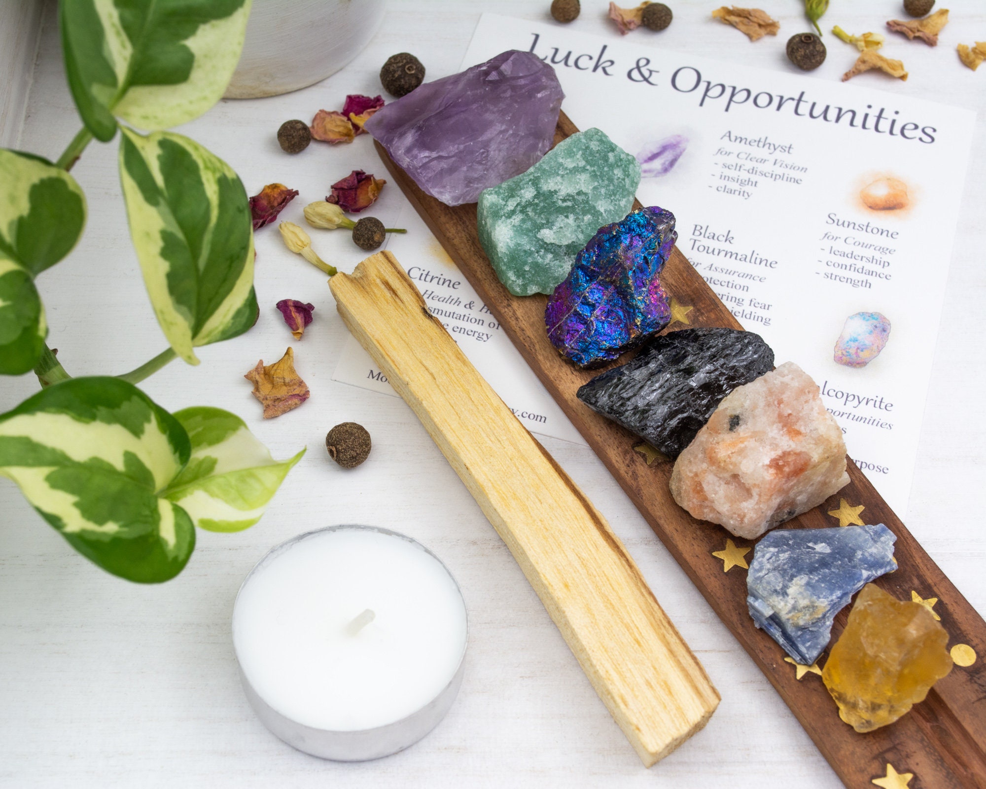 Luck & Opportunities Crystal Set Good Fortune Stones - Etsy