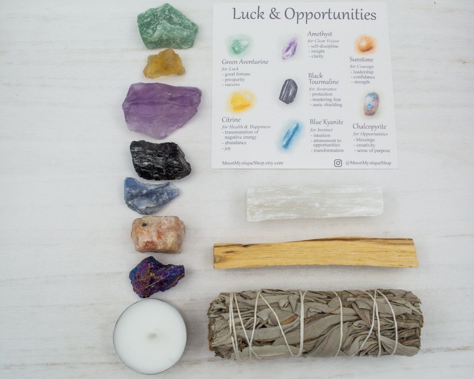 Luck & Opportunities Crystal Set Good Fortune Stones - Etsy