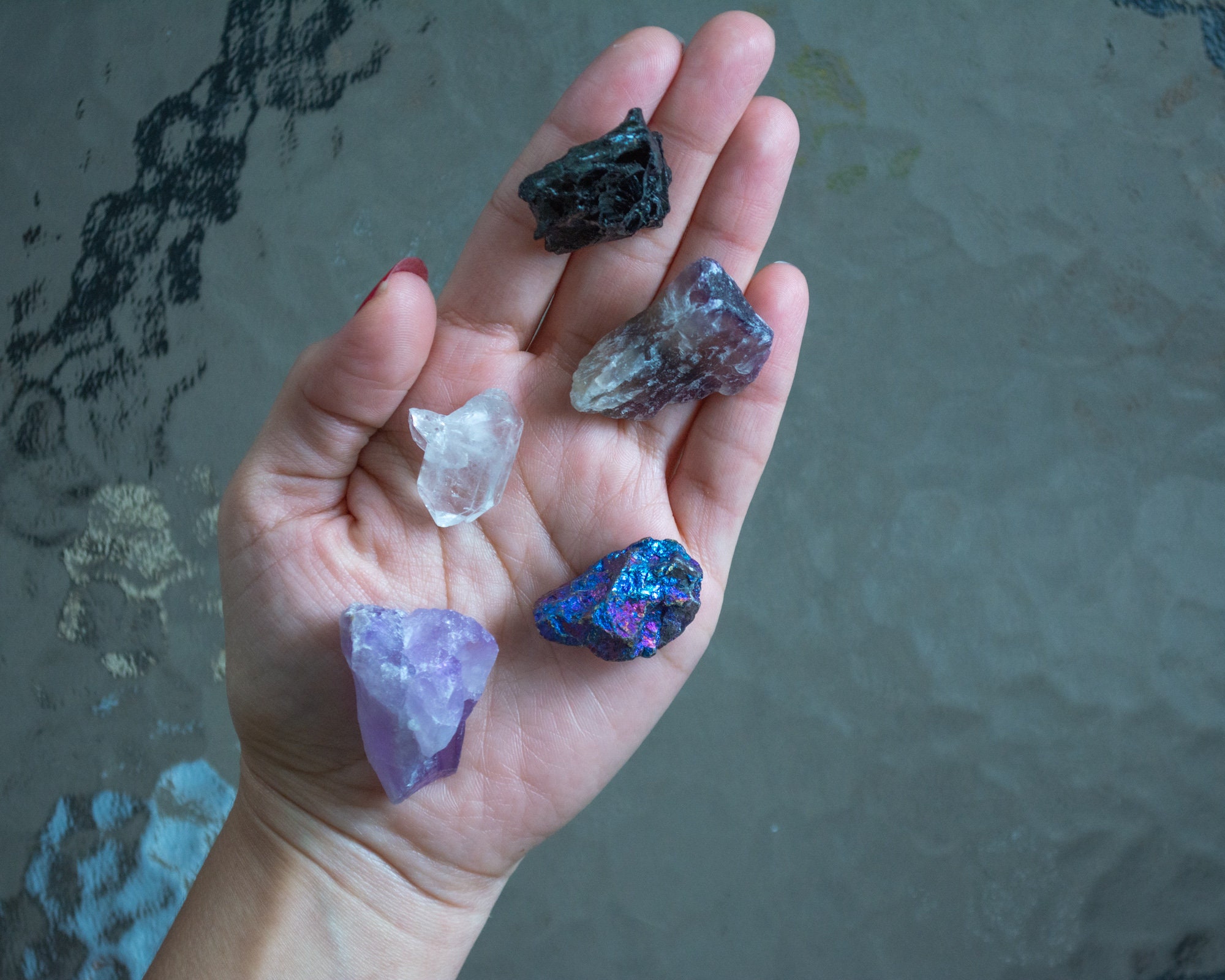 Protection & Strength Crystal Set Stones for Shielding | Etsy