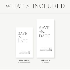 Minimalist Digital Save the Date Template, Modern Simple Electronic ...
