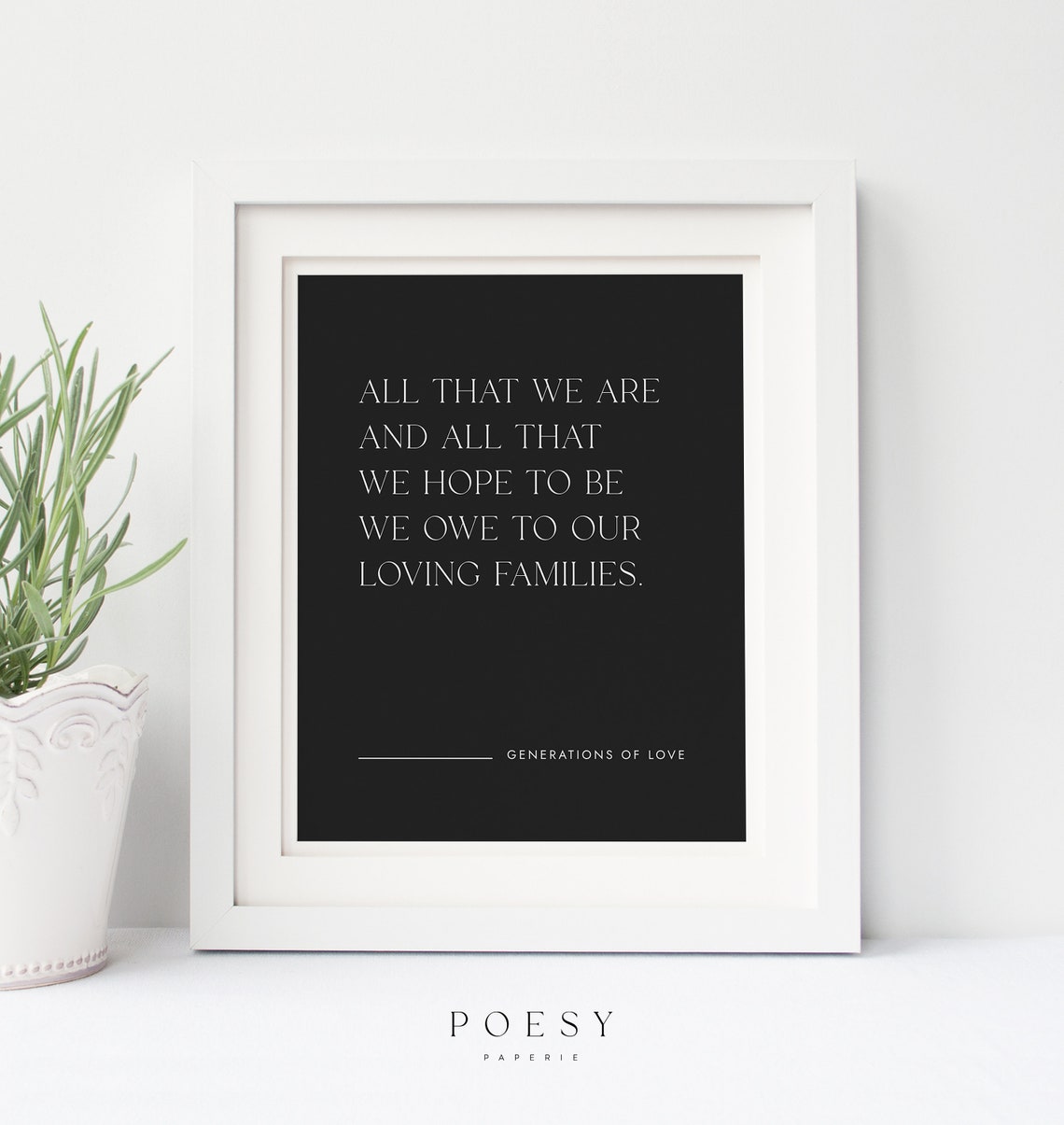 Minimalist Generations of Love Sign Template Modern - Etsy