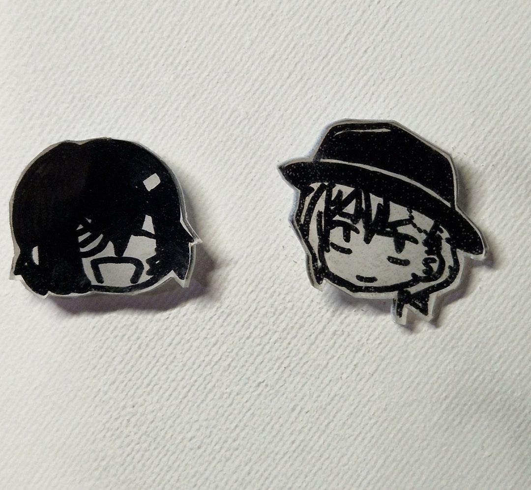 Bungo Stray Dogs Bsd Matching Pin Set, Dazai and Chuuya - Etsy