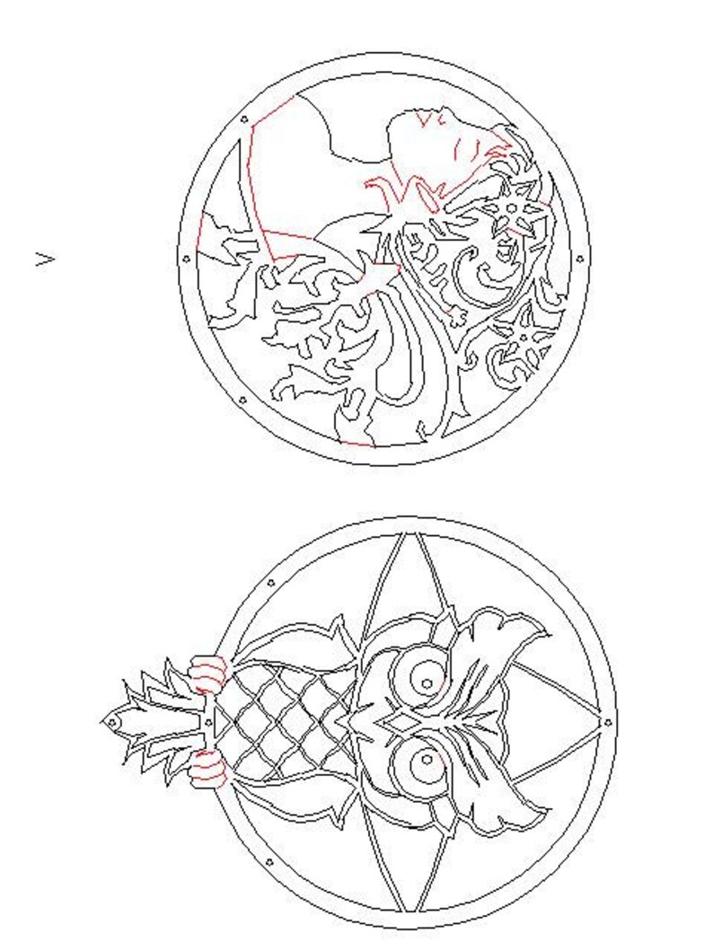 Mandalas Vector File Dxf Dwg Ai Cdr Svg Numbers and Letters With Foot ...