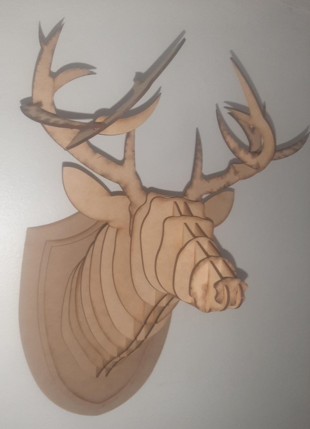 Laser Cut Vector Deer Head Scalable, Whith Table and Asembly Page, Dxf ...
