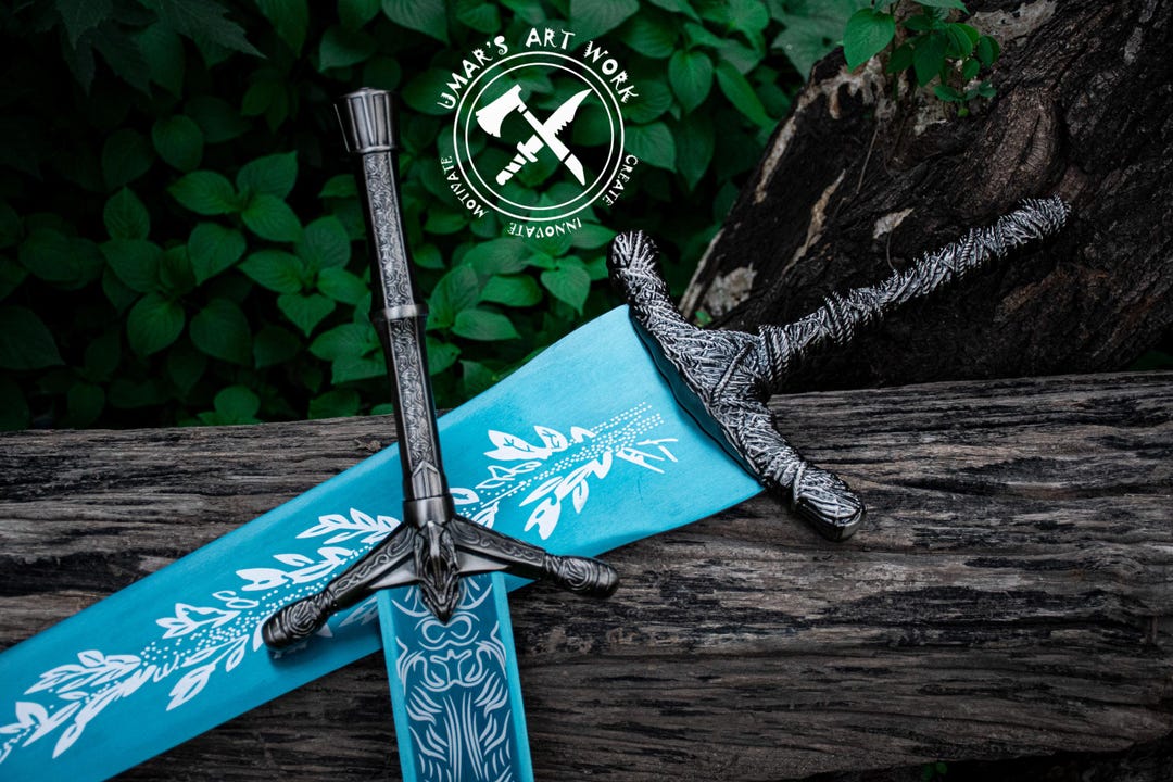 40" Full Metal Dark Moon Sword, Cosplay, Gift for Him, Moonlight ...