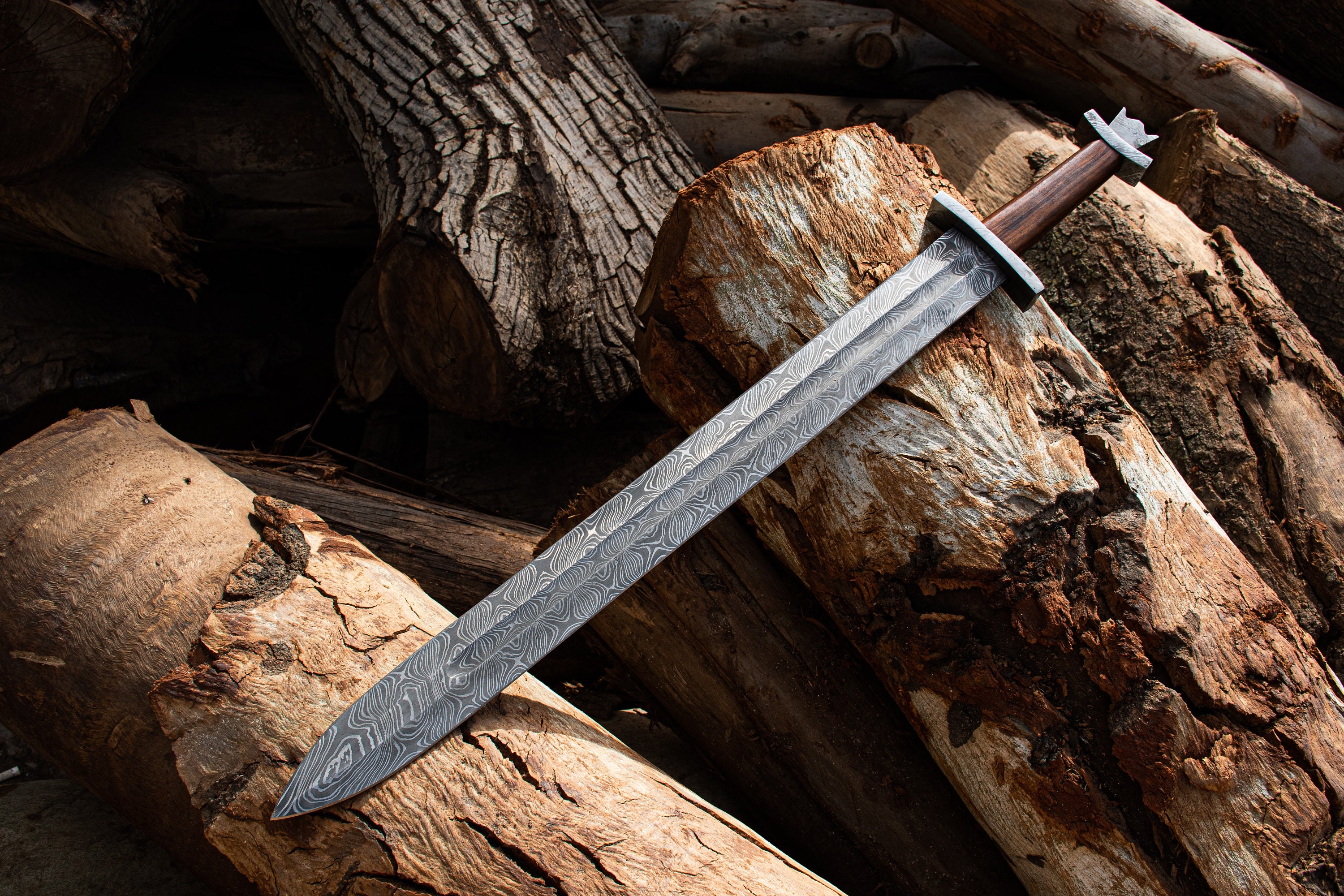 VIKING SWORD Gift Norse Mythology Damascus Sword Custom | Etsy