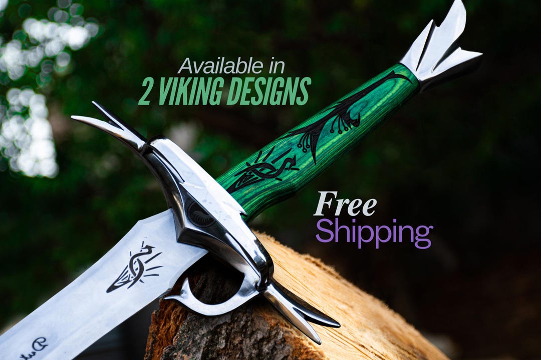Viking Sword, Wheel of Time Sword, Handmade Fantasy Sword With Custom ...