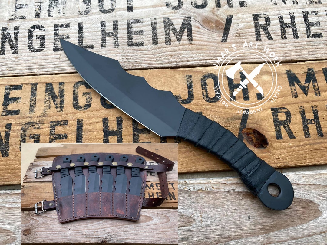 Throwing Knives Handmade, Damascus Kunai Throwing Knife Set, Hand ...