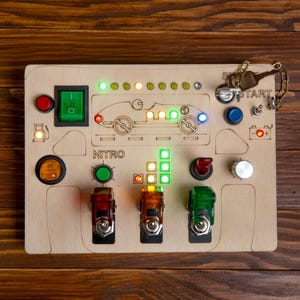 LED Light Busy Board – Montessori Sensory Switch Panel for Toddlers ...