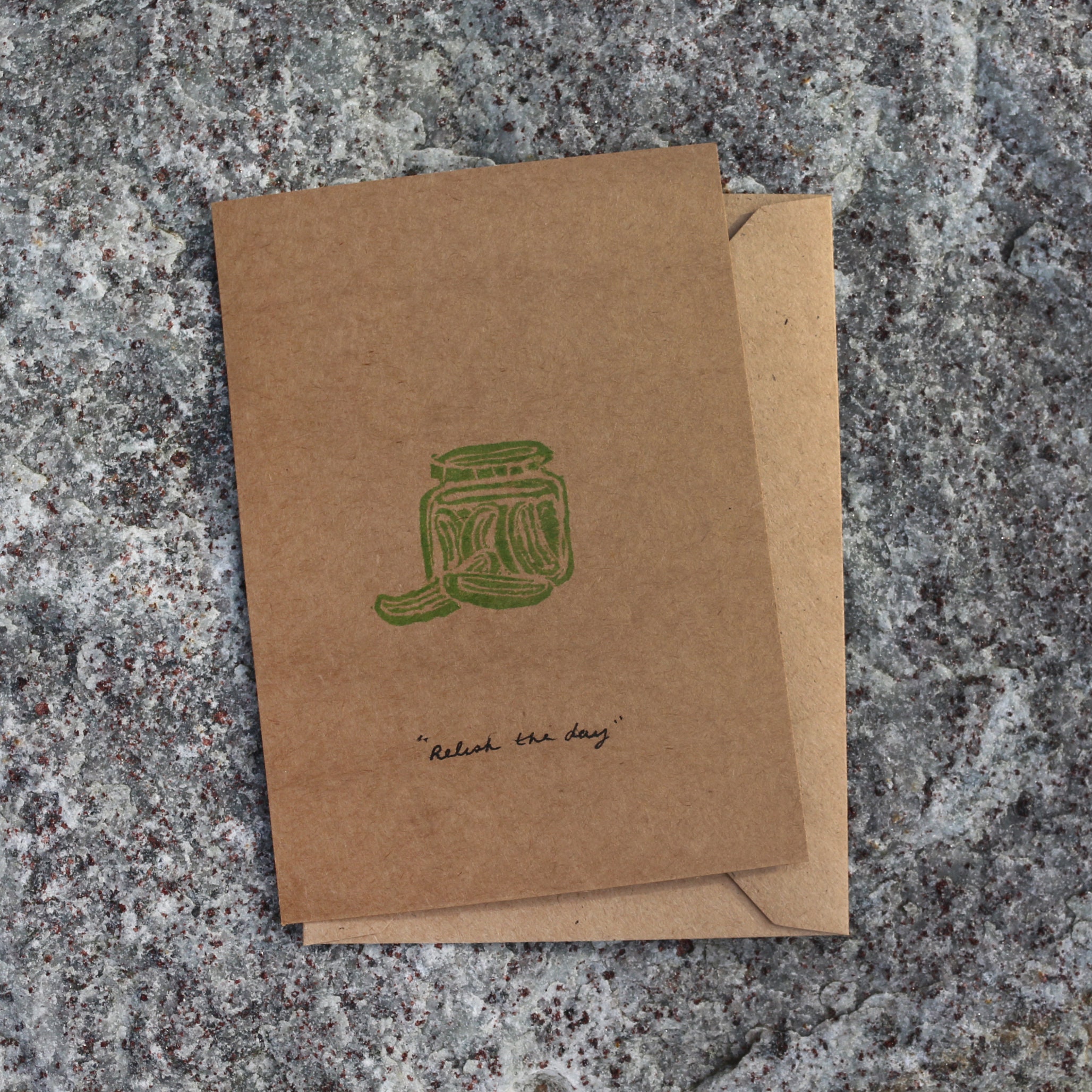 Relish the Day Pickle Card With Envelope - Etsy