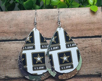 Us Army Earrings - Etsy