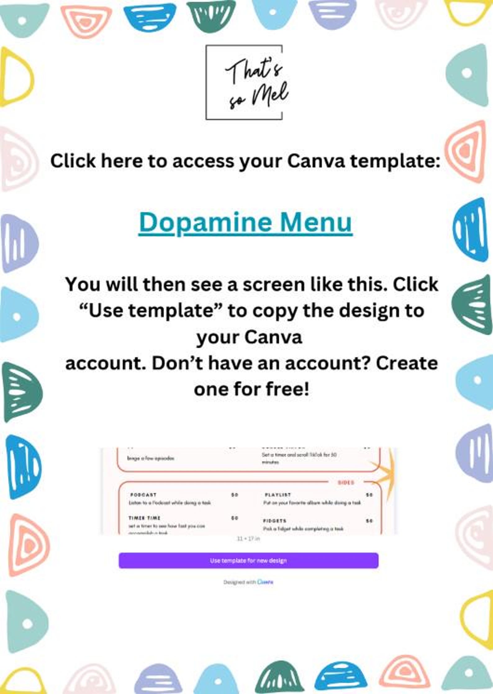 Dopamine Menu, ADHD Menu, ADHD Assistance, Dopamine Assistance, ADHD ...