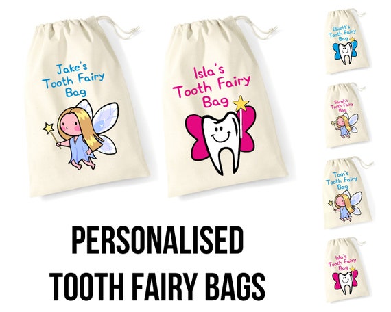 Personalised Tooth Fairy Bag Tooth Fairy Pillow Pouch - Etsy UK