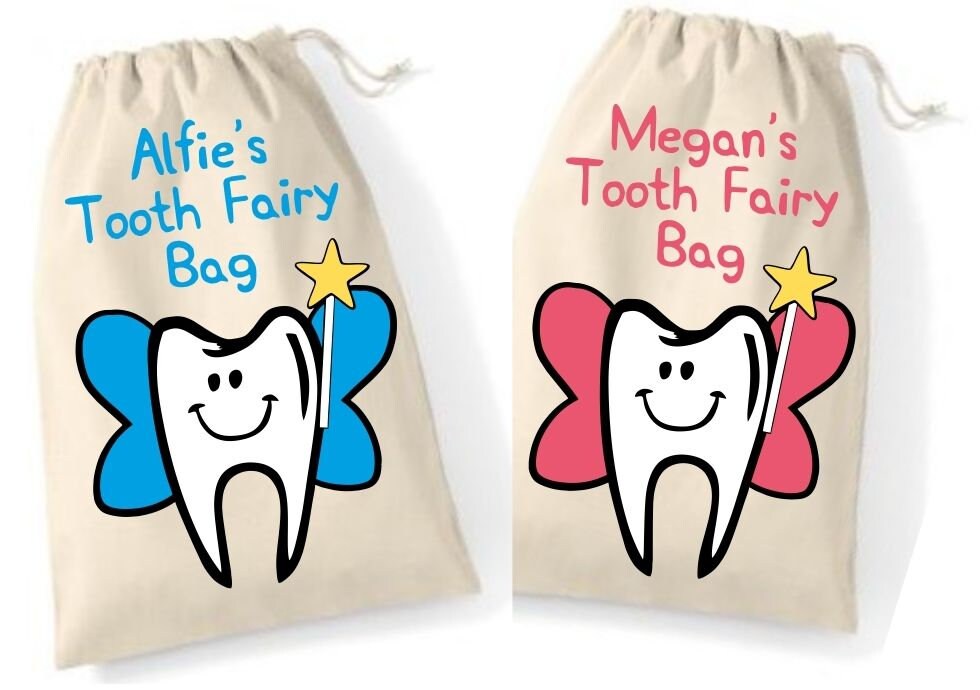 Personalised Tooth Fairy Bag, Tooth Fairy Pillow Pouch, Personalized ...