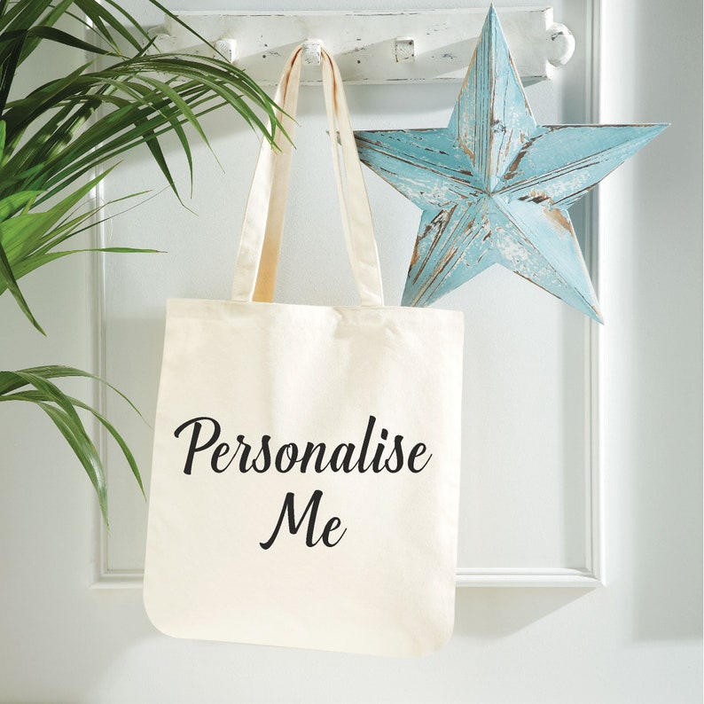 Personalised Shopper Bag Canvas Tote Bag Shopping Bag Any | Etsy UK