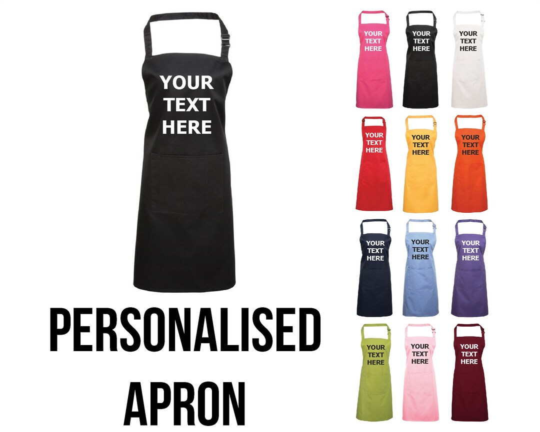 Personalised Apron, Custom Embroidered Apron, Printed Logo ...
