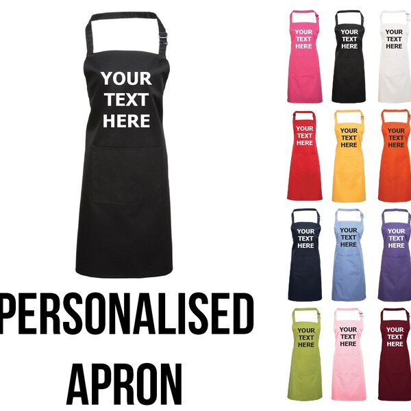 Custom Logo Apron - Etsy