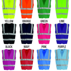 Film Crew High Vis Vest Custom Printed Hi Viz Safety Vest Reflective ...