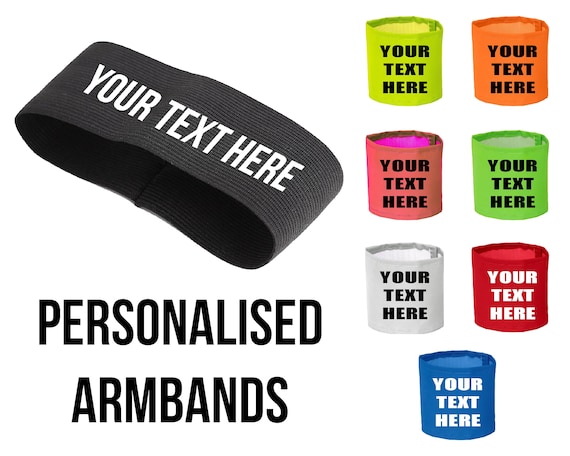 Custom Printed Hi Vis Armband Personalised High Viz Captains - Etsy