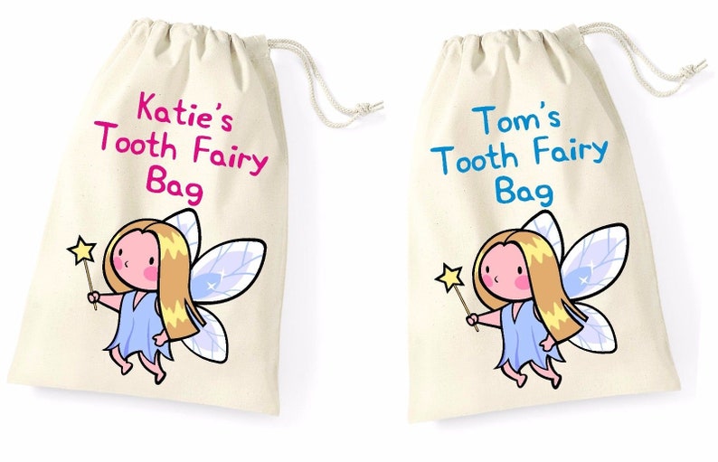 Personalised Tooth Fairy Bag, Tooth Fairy Pillow Pouch, Personalized ...