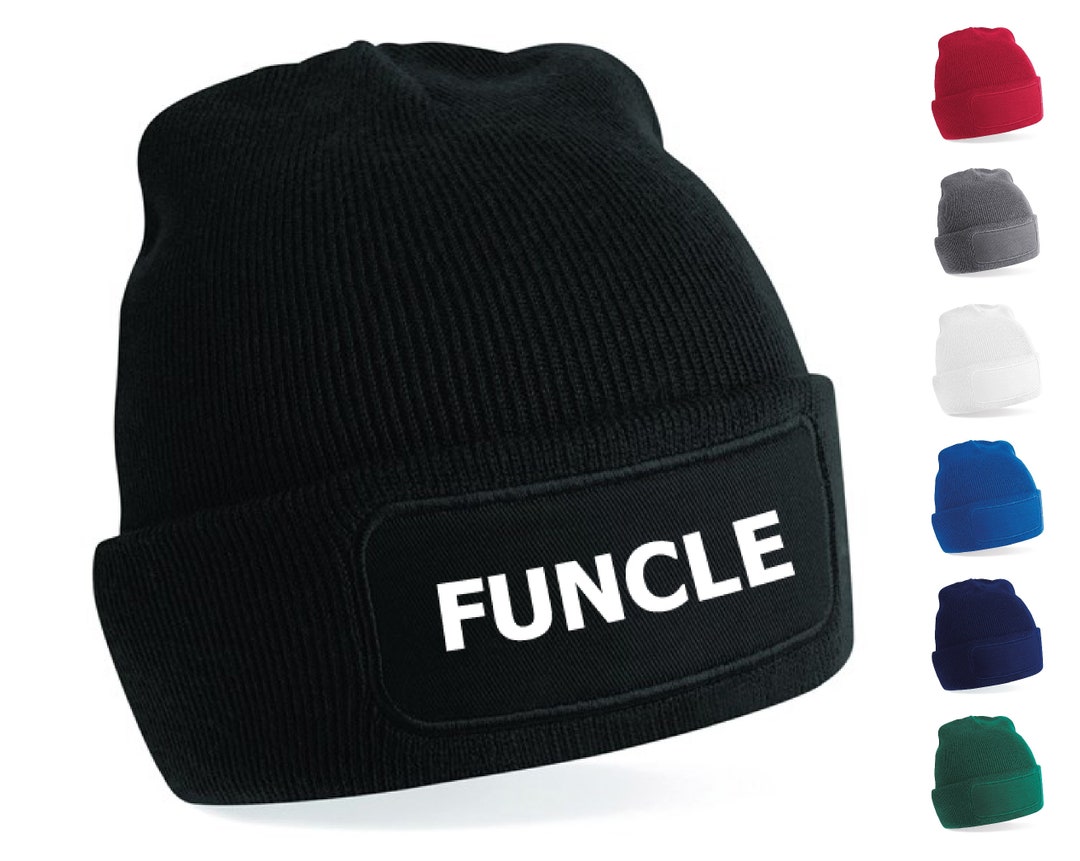 Personalised Uncle Hat, Funcle Beanie Hat, for Uncles, Grandads ...