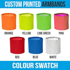 Personalised Armband, Hi Vis Custom Armband, High Viz Captains Arm Band ...