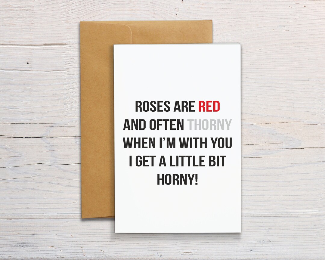 Funny Valentines Day Card for Her, Naughty Valentines Day Card Rude for ...