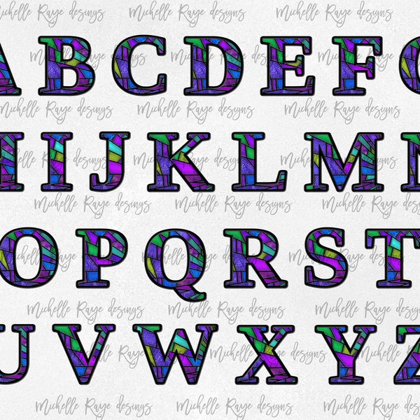 Stained Glass Letters - Etsy