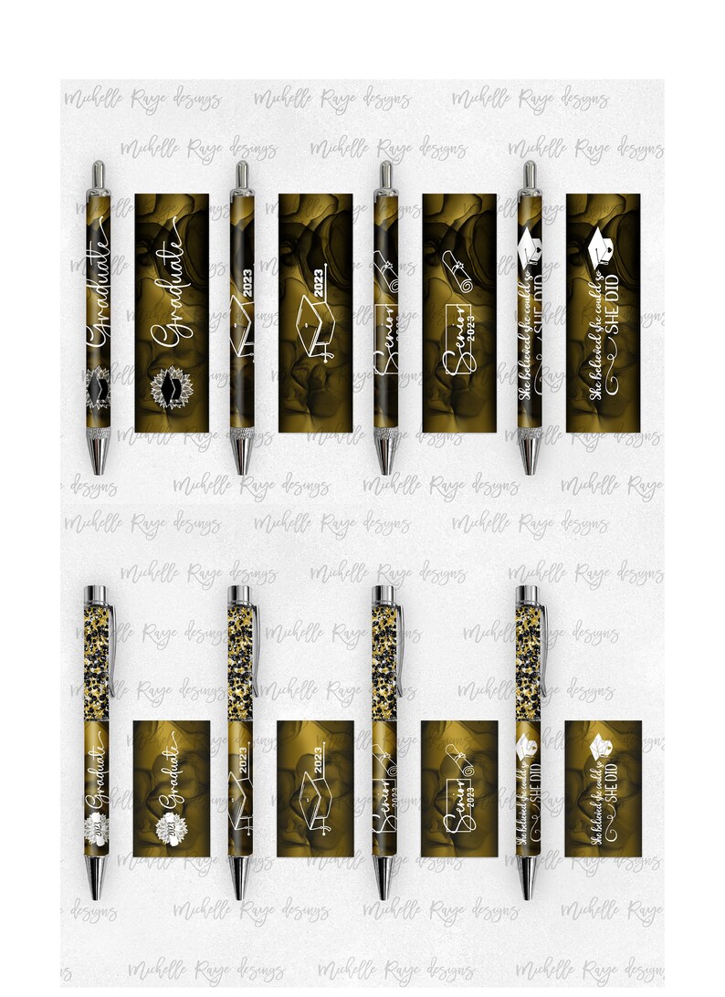 2023 Graduation PNG Pen Wraps, 2023 Senior Pen File, Class of 2023 ...