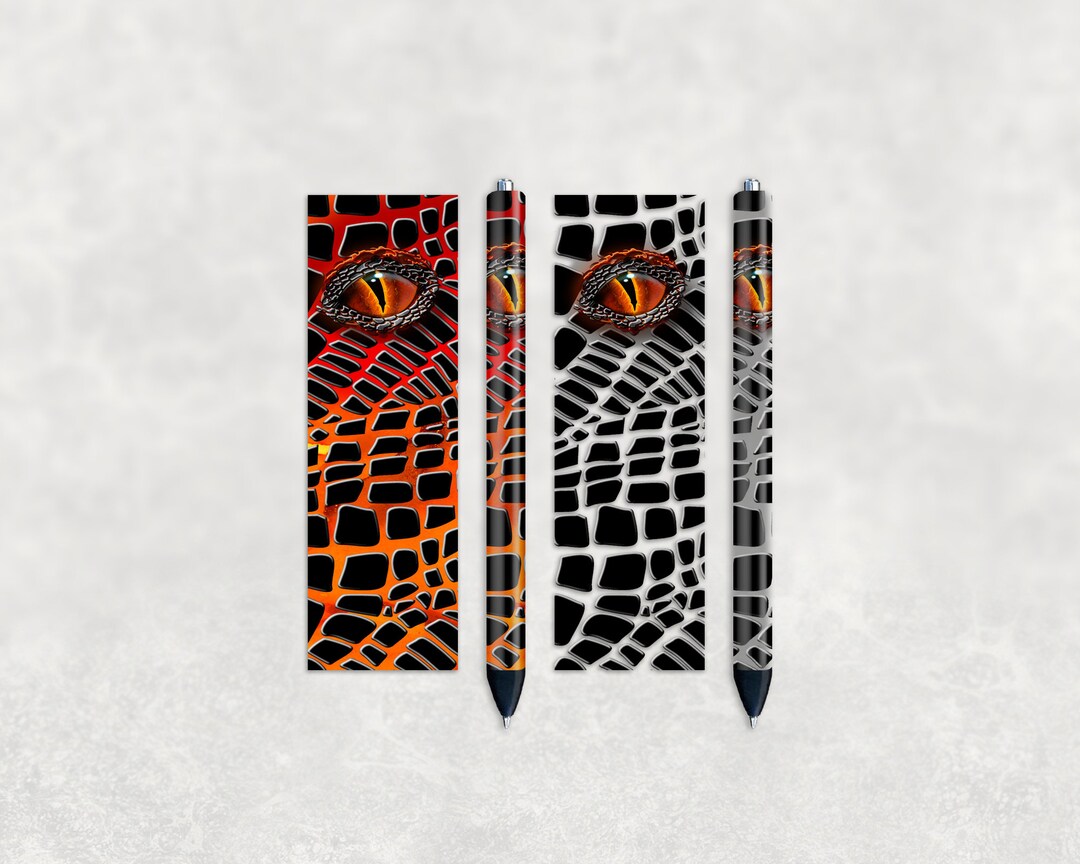 Orange and Black Dragon Pens Wraps, Sports Pen Designs,, Sublimation ...