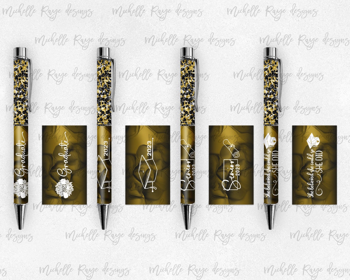 2023 Graduation PNG Pen Wraps, 2023 Senior Pen File, Class of 2023 ...