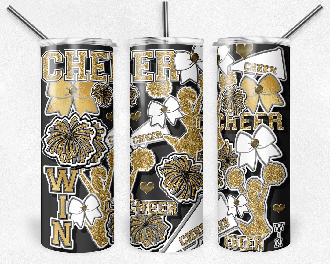 White Gray and Gold Cheer Burst, Cheerleading, Sublimation Design, 20 ...