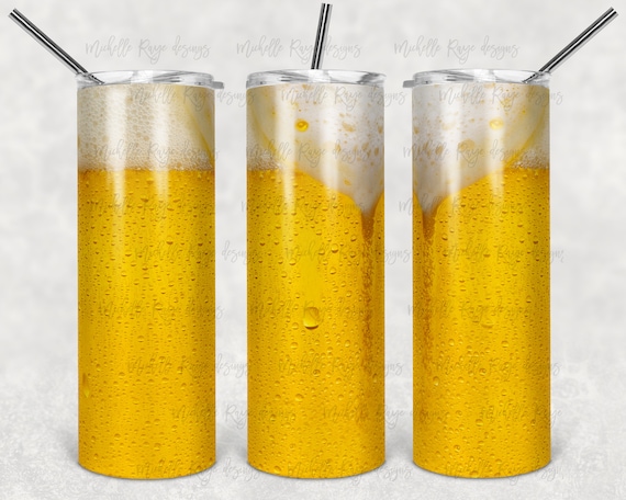 Beer Glass Drinking Alcohol Sublimation Design 20 Oz. | Etsy