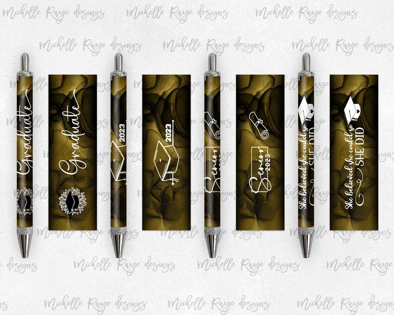 2023 Graduation PNG Pen Wraps, 2023 Senior Pen File, Class of 2023 ...