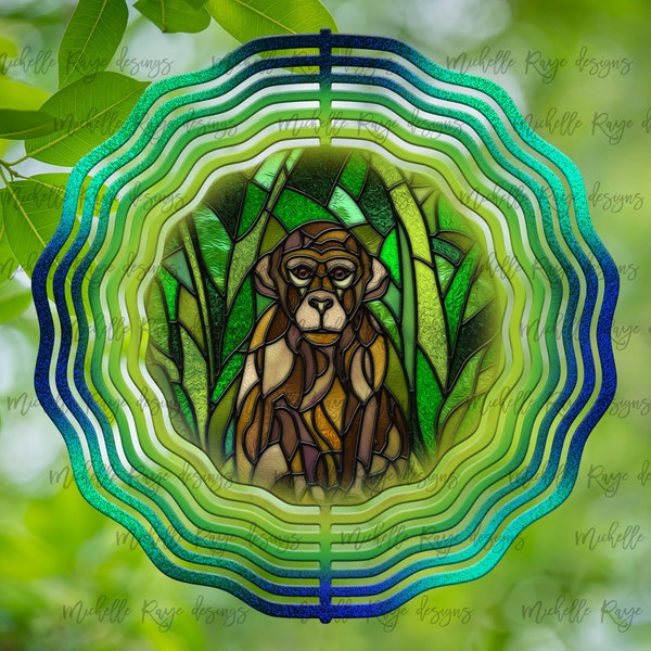 Monkey Wind Spinner Png - Etsy