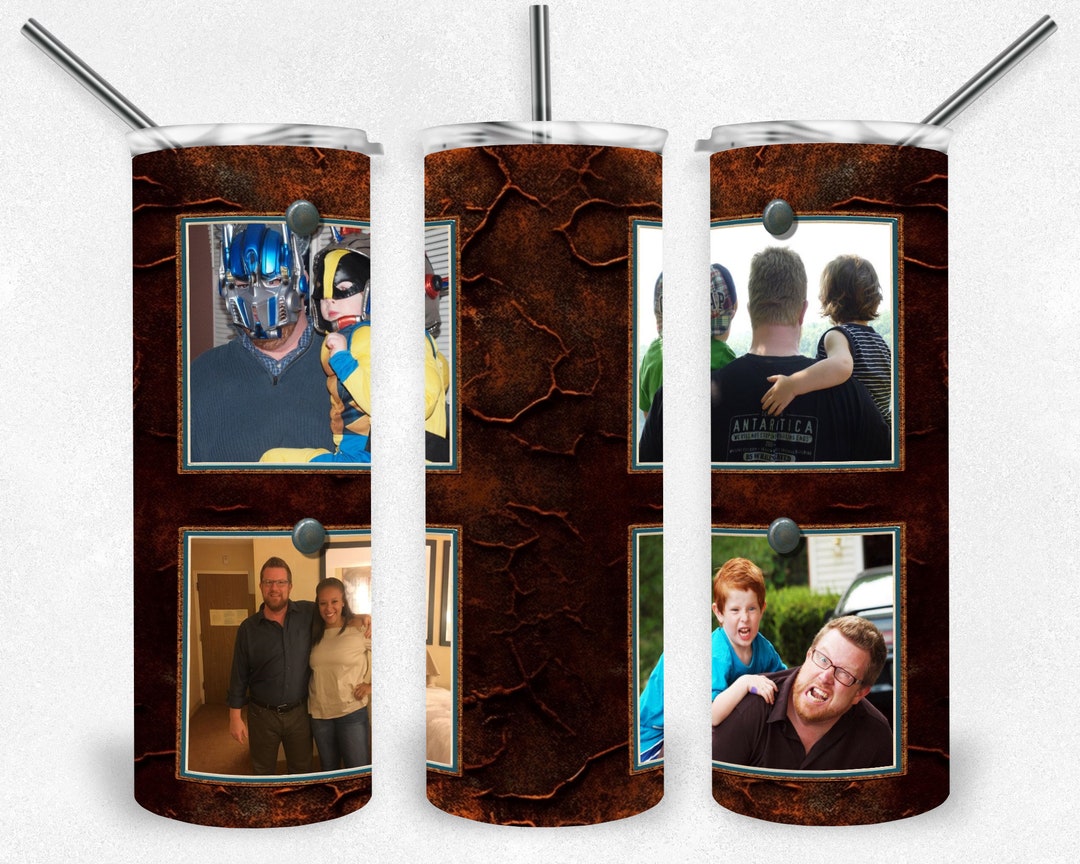 Masculine Metal With Picture Frames, PNG Wrap, Father's Day Design ...