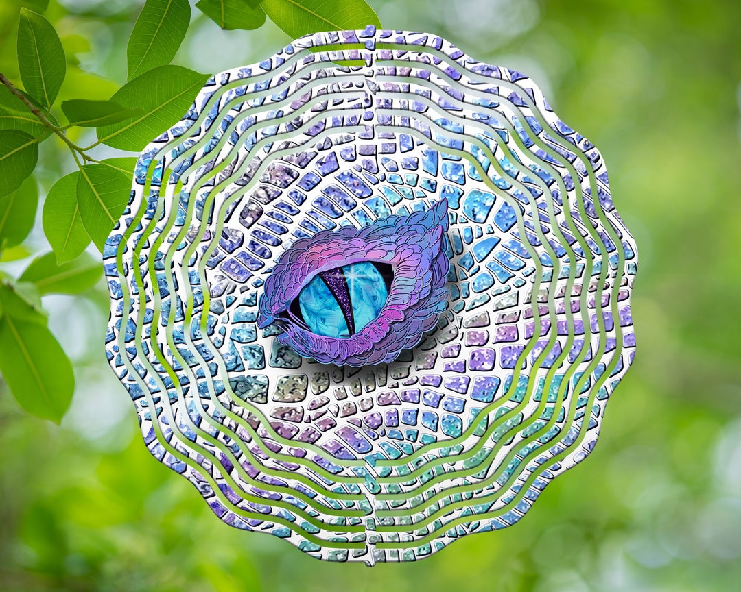 Dragon Eye With Holographic Background Wind Spinner Design,wind ...
