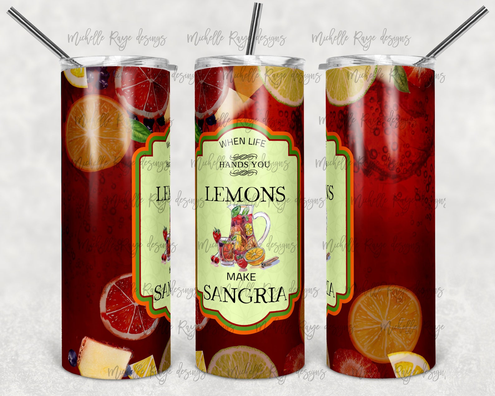 When Life Hands You Lemons Make Sangria Label Fruit Wine - Etsy