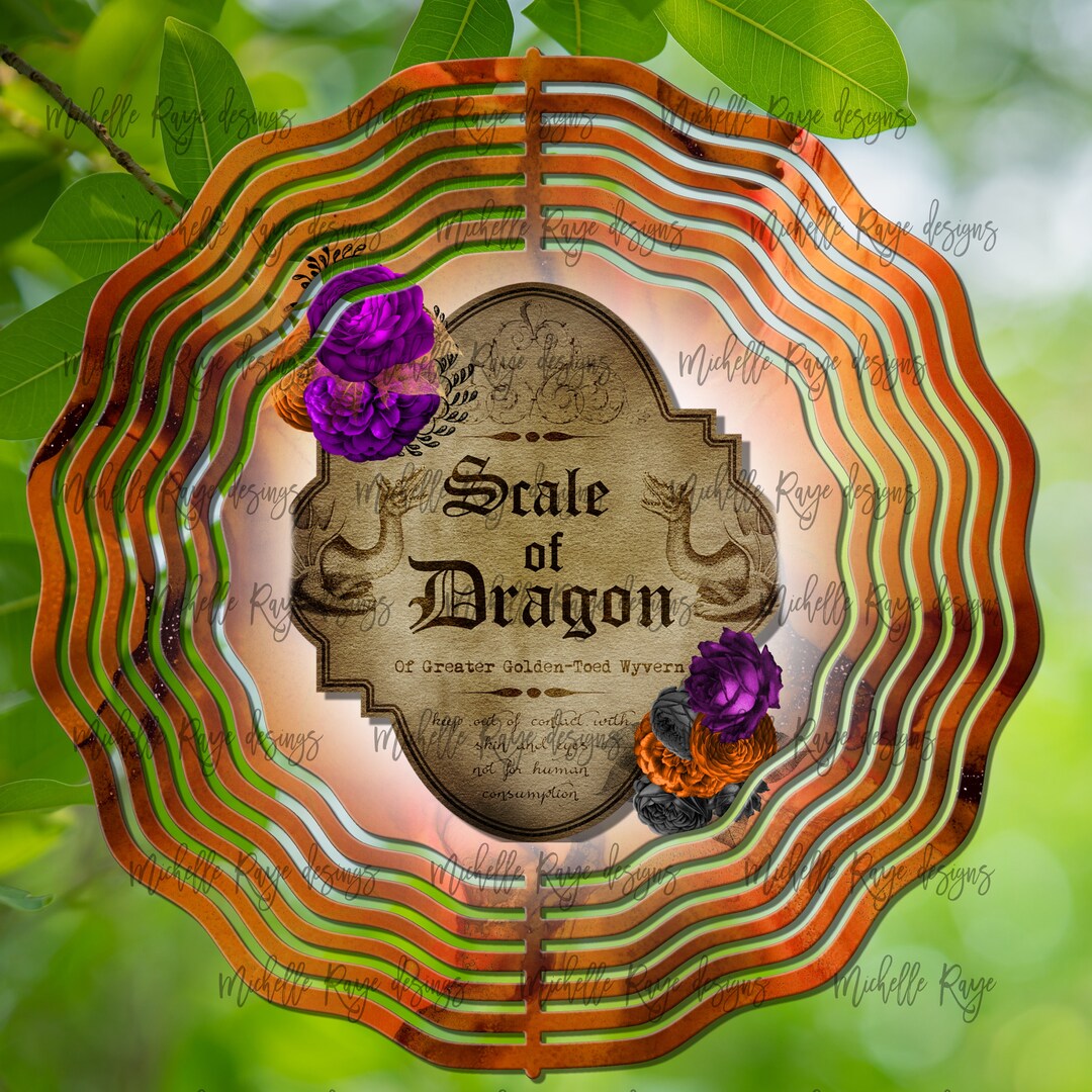 Halloween Scale of Dragon Wind Spinner, Hanging Wind Spinners for ...